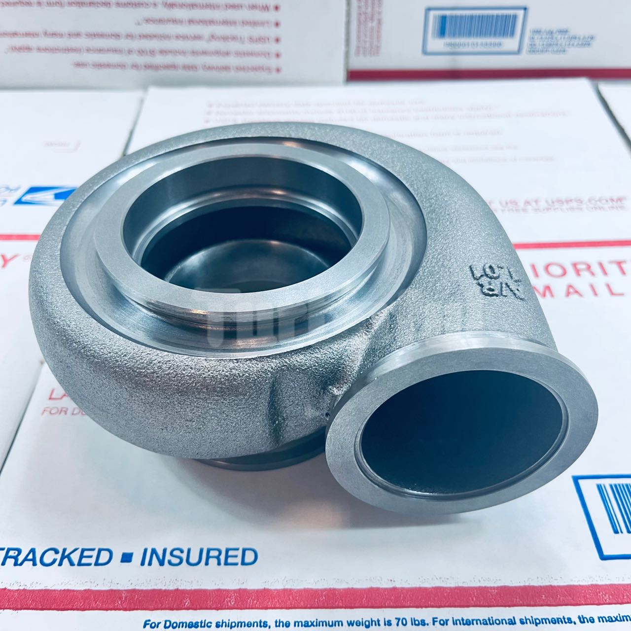 G30-660 A/R 1.01 V-Band Cast Iron Turbine Housing Reverse Rotation