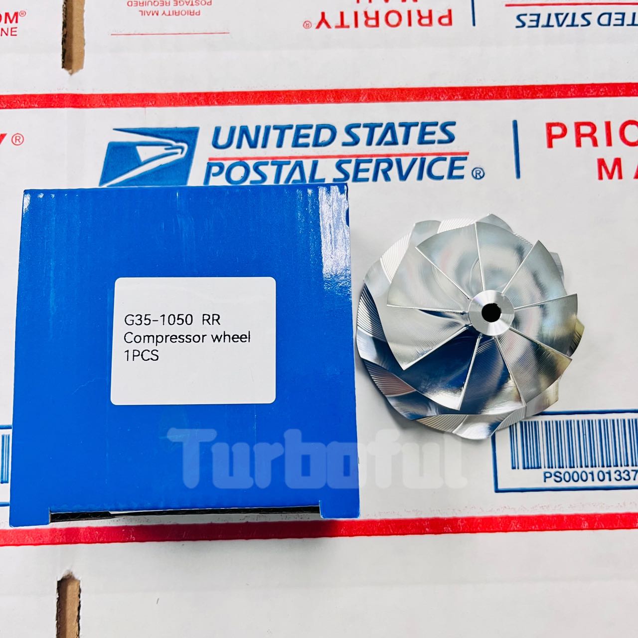 Billet Point Milled Turbo Compressor Wheel for G35-1050 Reverse Rotation