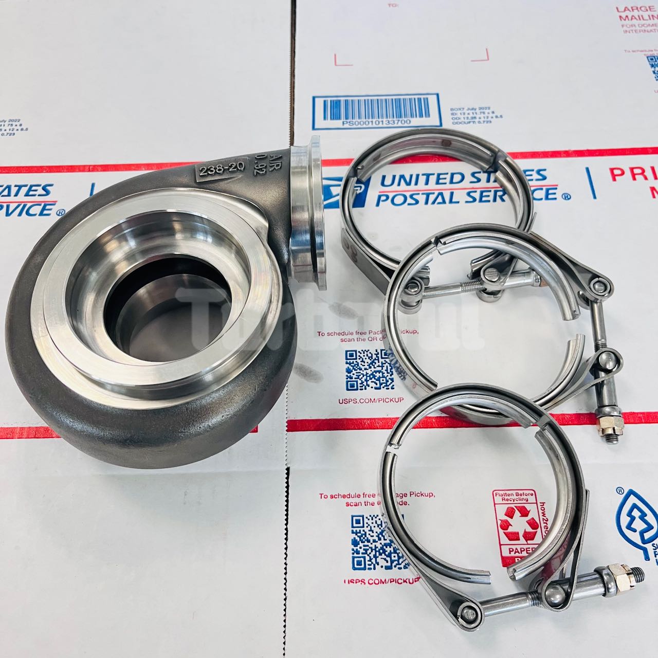 Stainless Steel Turbine Housing for G25-550 A/R 0.92 + V-Band Reverse ...