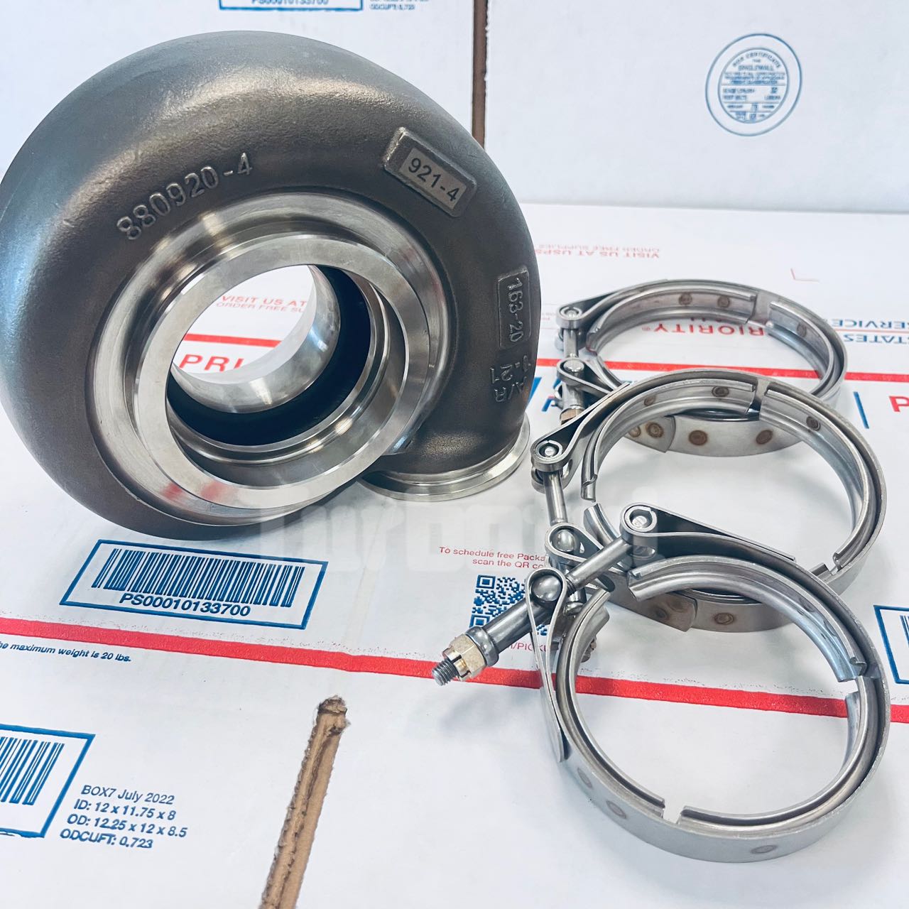 Stainless Steel Turbine housing for G30-900 A/R1.21 Reverse Rotation