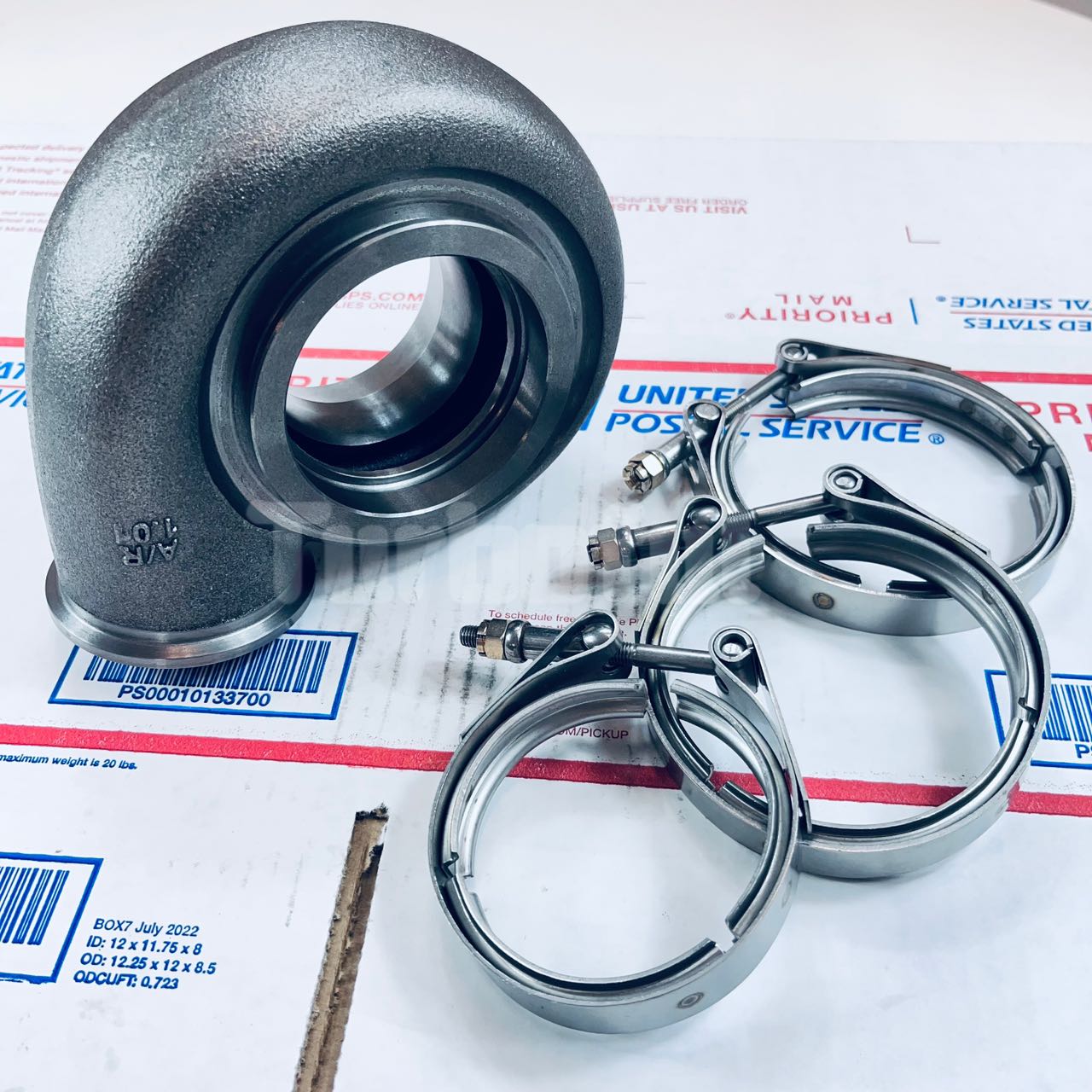 Cast Iron Turbine Housing G35-900 A/R 1.01 Standard Rotation V-Band