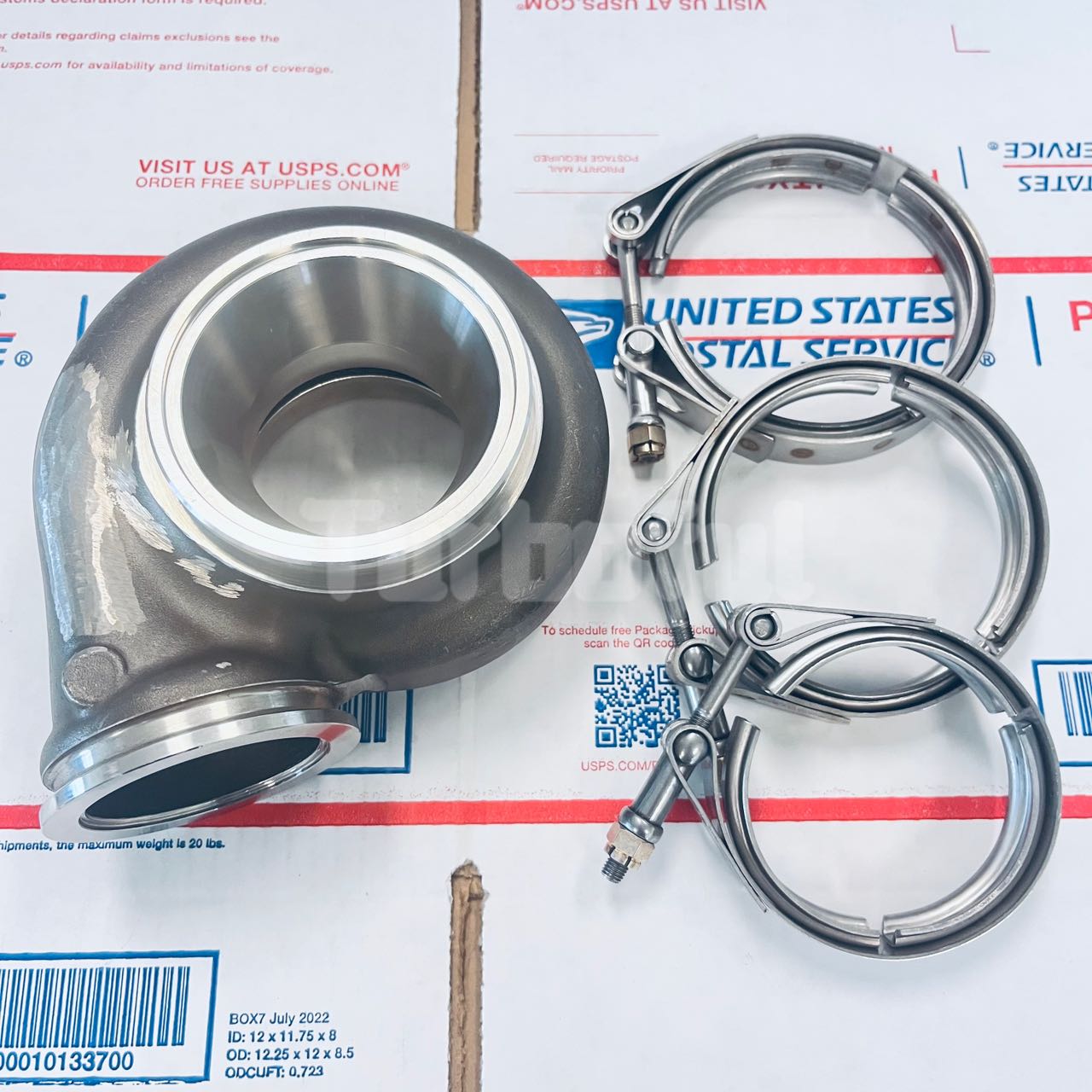 Stainless Steel Turbine Housing for G30-900 A/R 0.61 V-Band Reverse ...