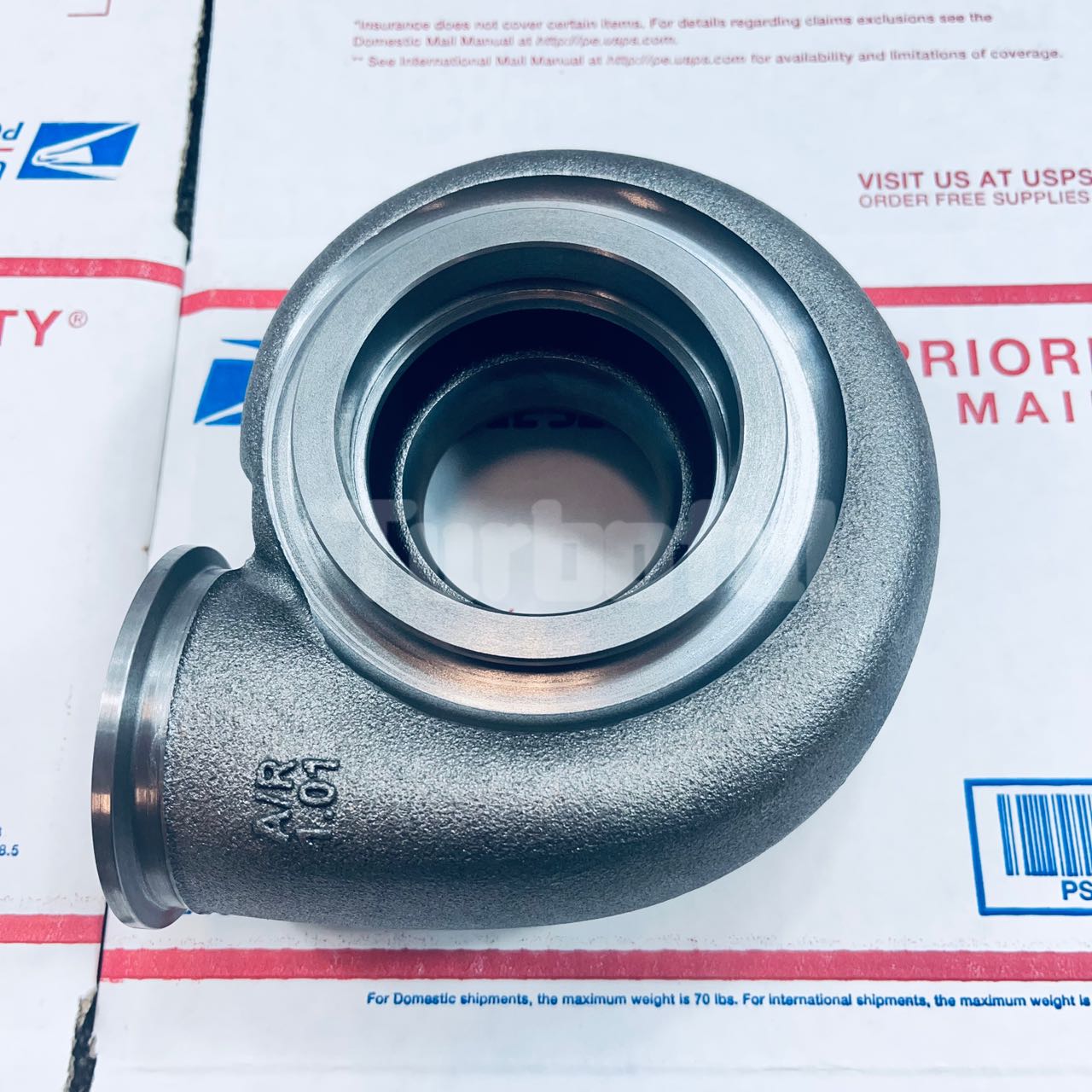 G30-900 A/R 1.01 V-Band Cast Iron Turbine Housing Reverse Rotation