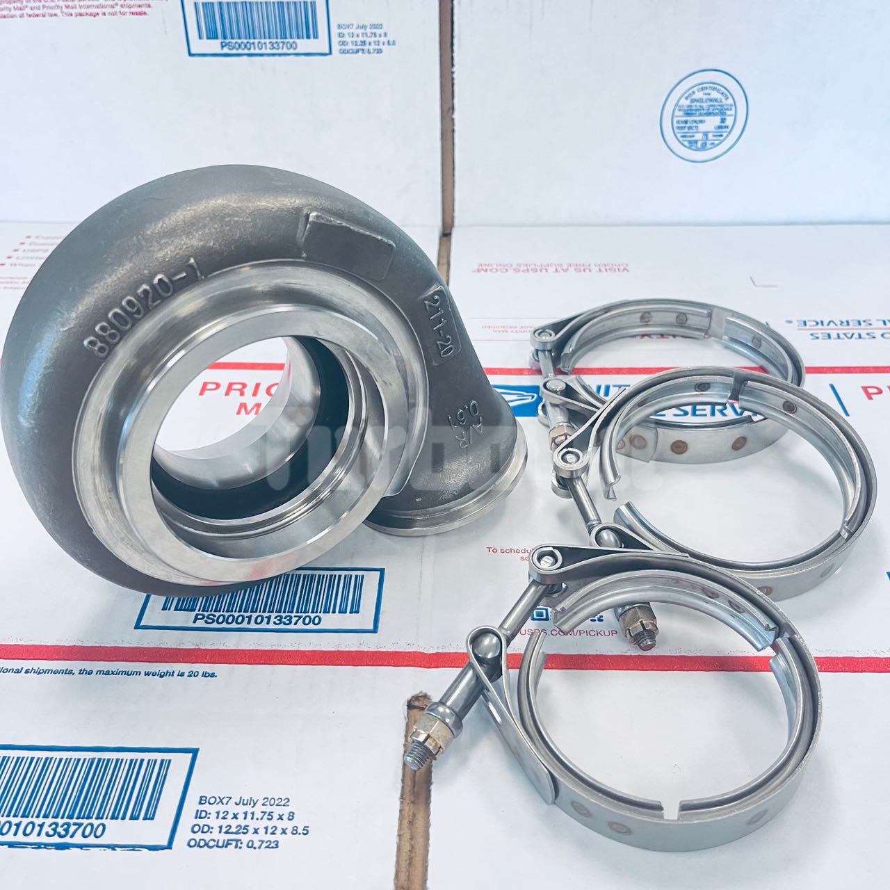 Stainless Steel Turbine Housing for G30-900 A/R 0.61 V-Band Reverse ...