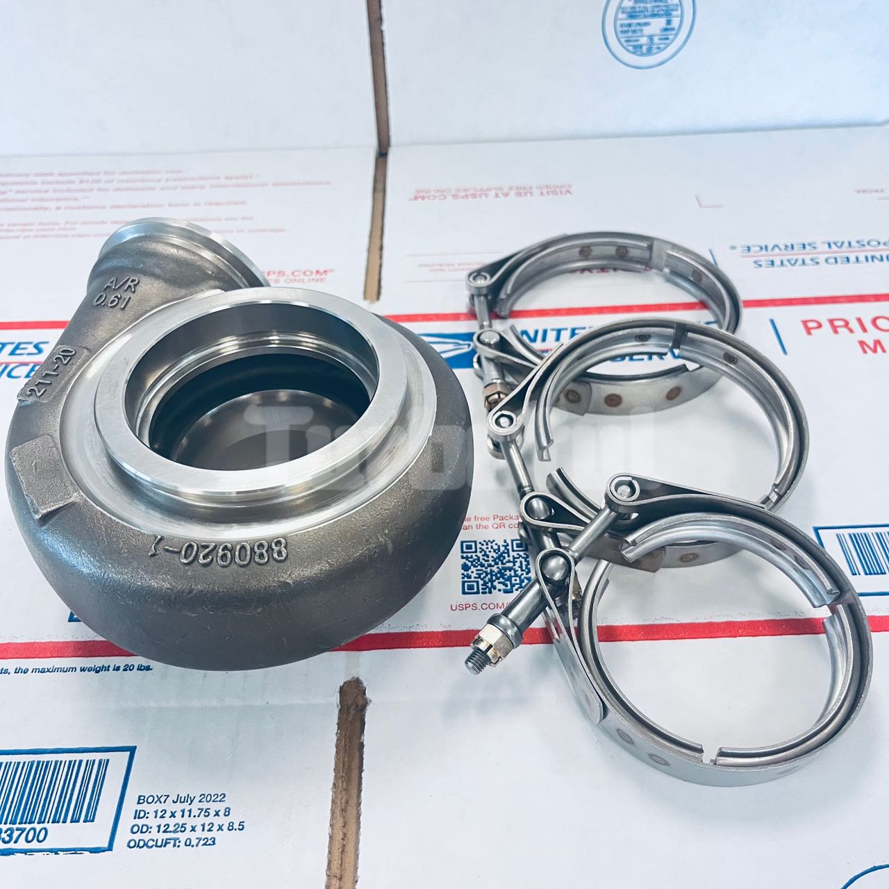 Stainless Steel Turbine Housing for G30-900 A/R 0.61 V-Band Reverse ...