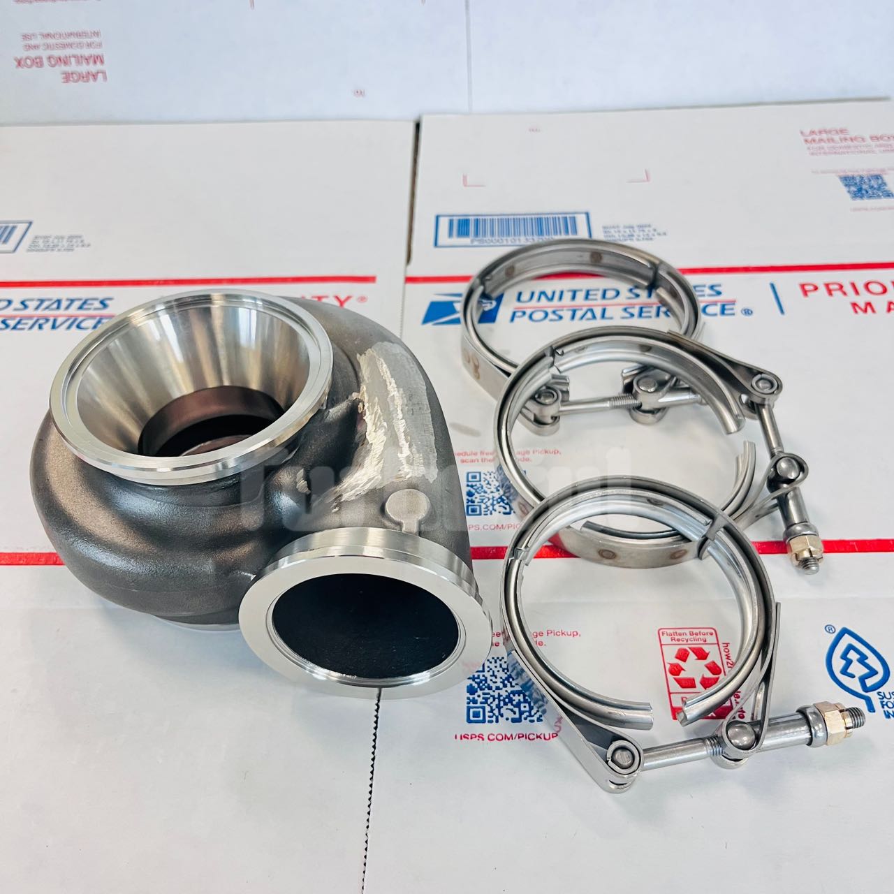 Stainless Steel Turbine Housing for G25-550 A/R 0.92 + V-Band Standard ...