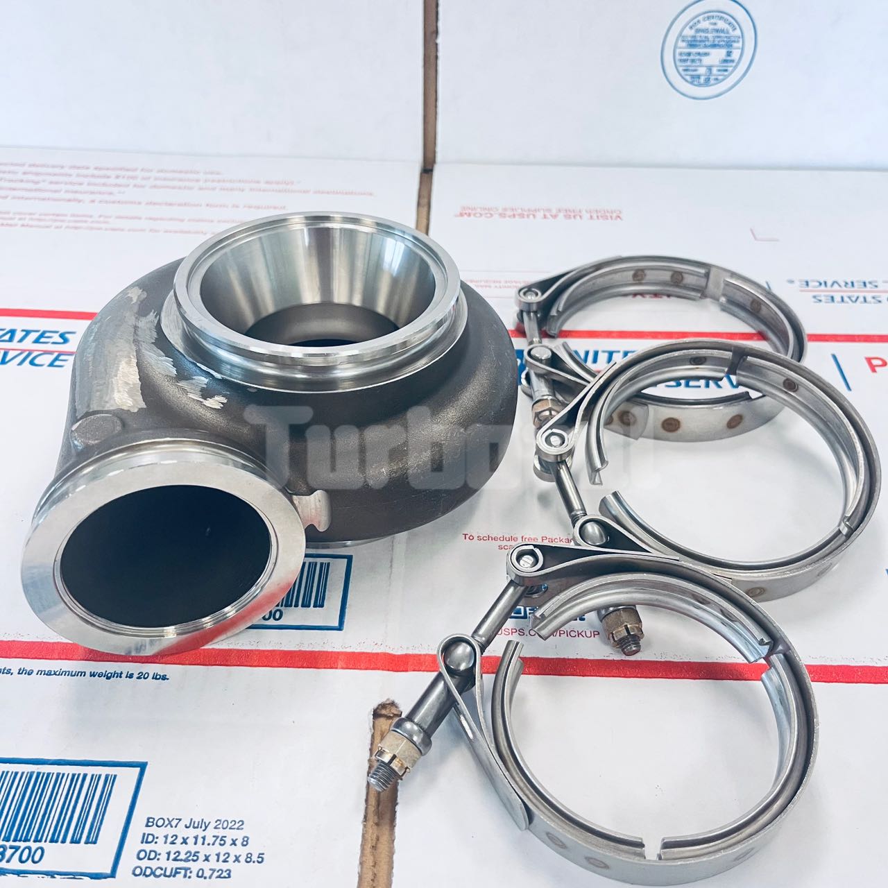 Stainless Steel Turbine Housing for G30-900 A/R 0.61 V-Band Reverse ...